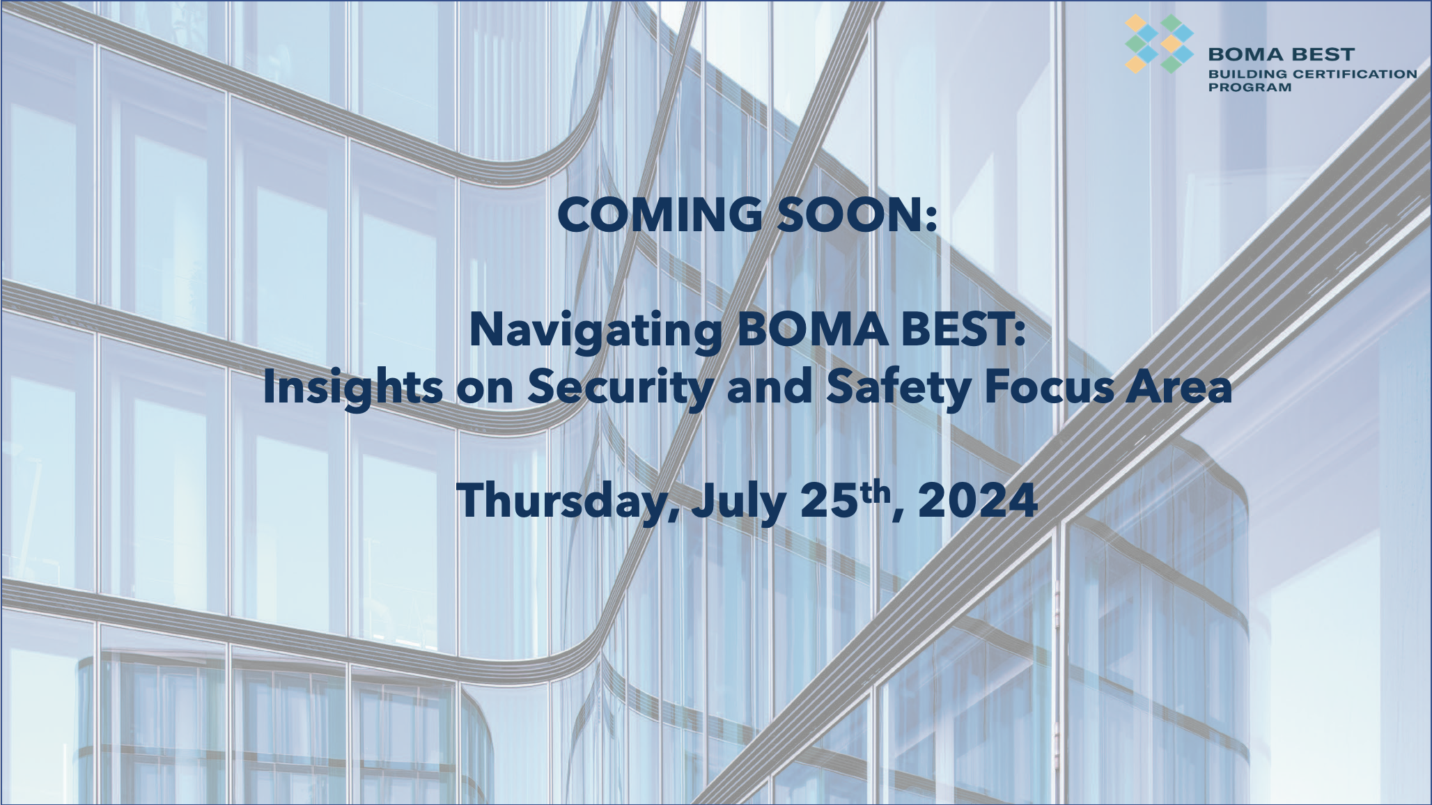 Sustainable & Smart Building Certification Webinars - BOMA BEST